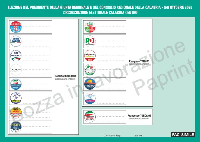 Verso le Regionali: dopo i tre candidati, sorteggio anche per le liste ...